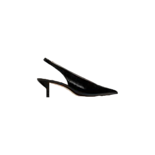 Slingback Leather High Heel Court Shoes - Damsel In Dior