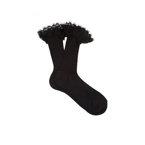 Double Laced Trimmed Silk Socks - Damsel In Dior
