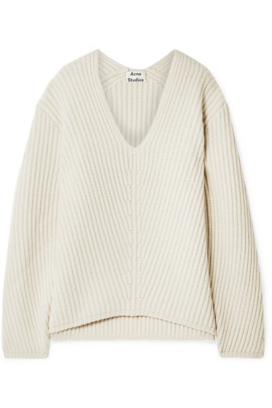 Deborah Ribbed Wool Sweater - Damsel In Dior
