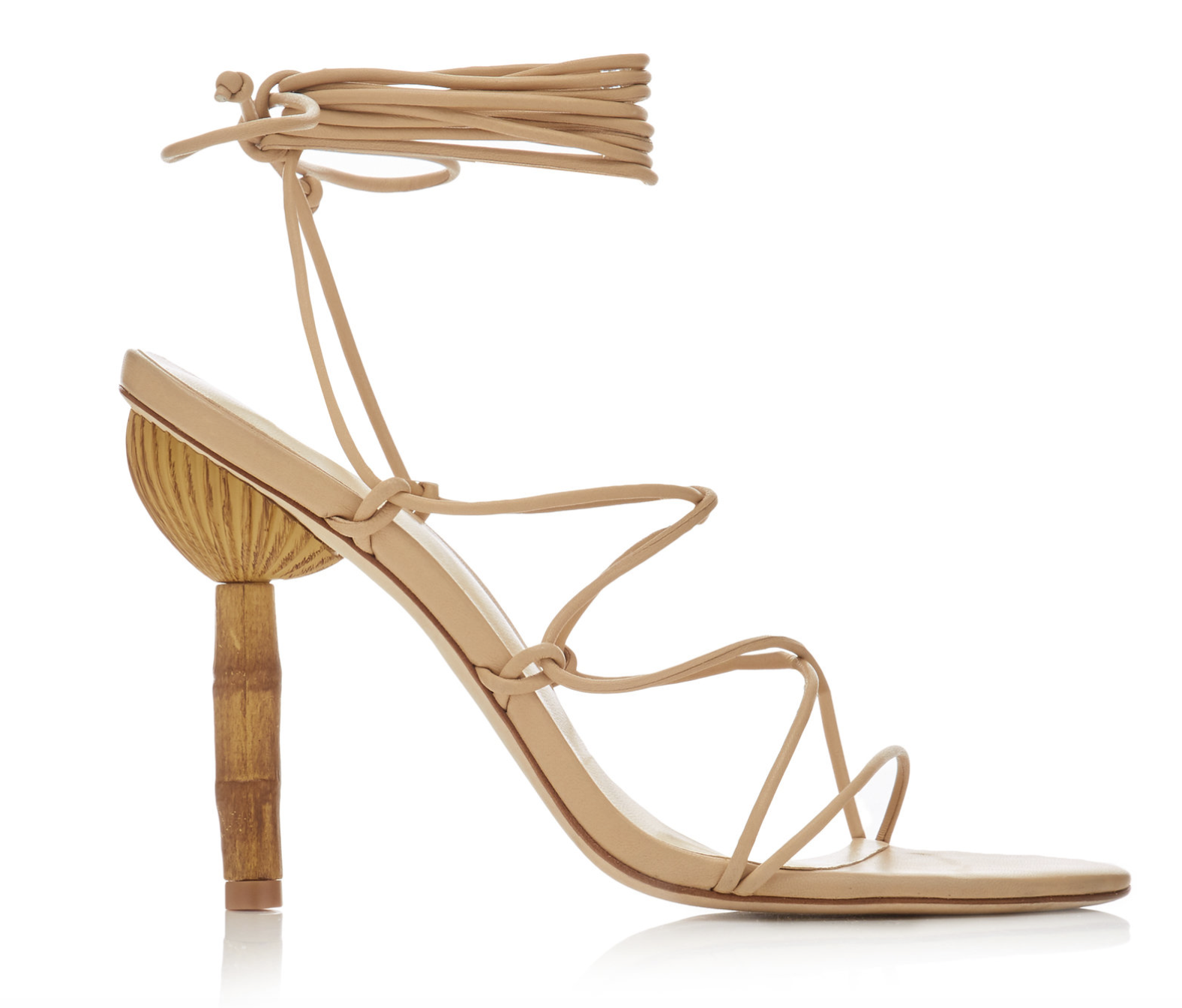 Soleil Lace Up Leather Sandals - Damsel In Dior